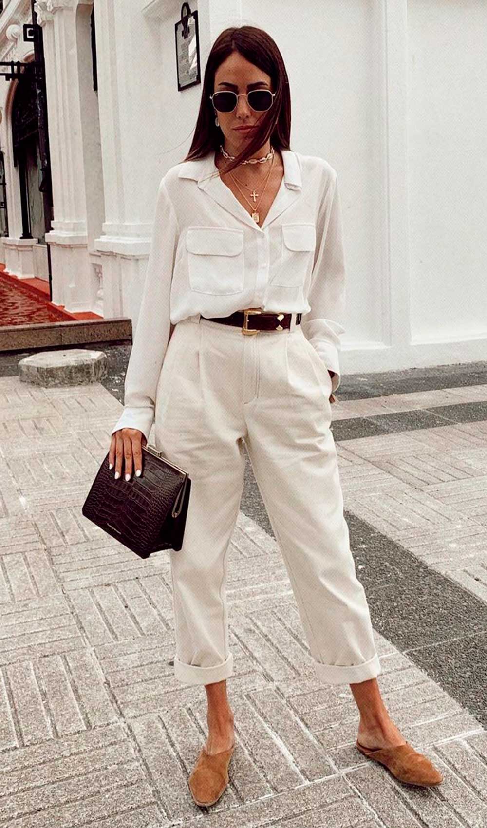 15 ideias de looks total white para você testar - Guita Moda